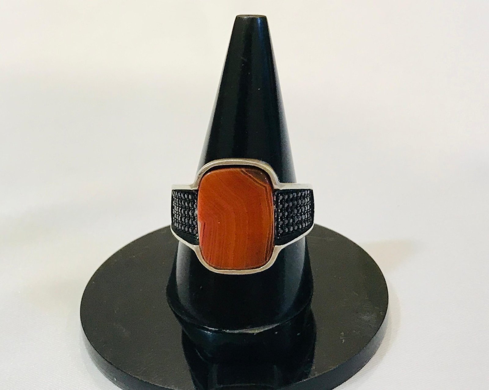 Amber Monarch Ring – Silver Forge